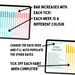 2024 Habit Tracker Spreadsheet Template, Google Sheets Yearly Habit Tr ...